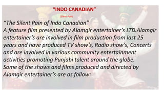 Indo canadian punjabi feature film | PPTX