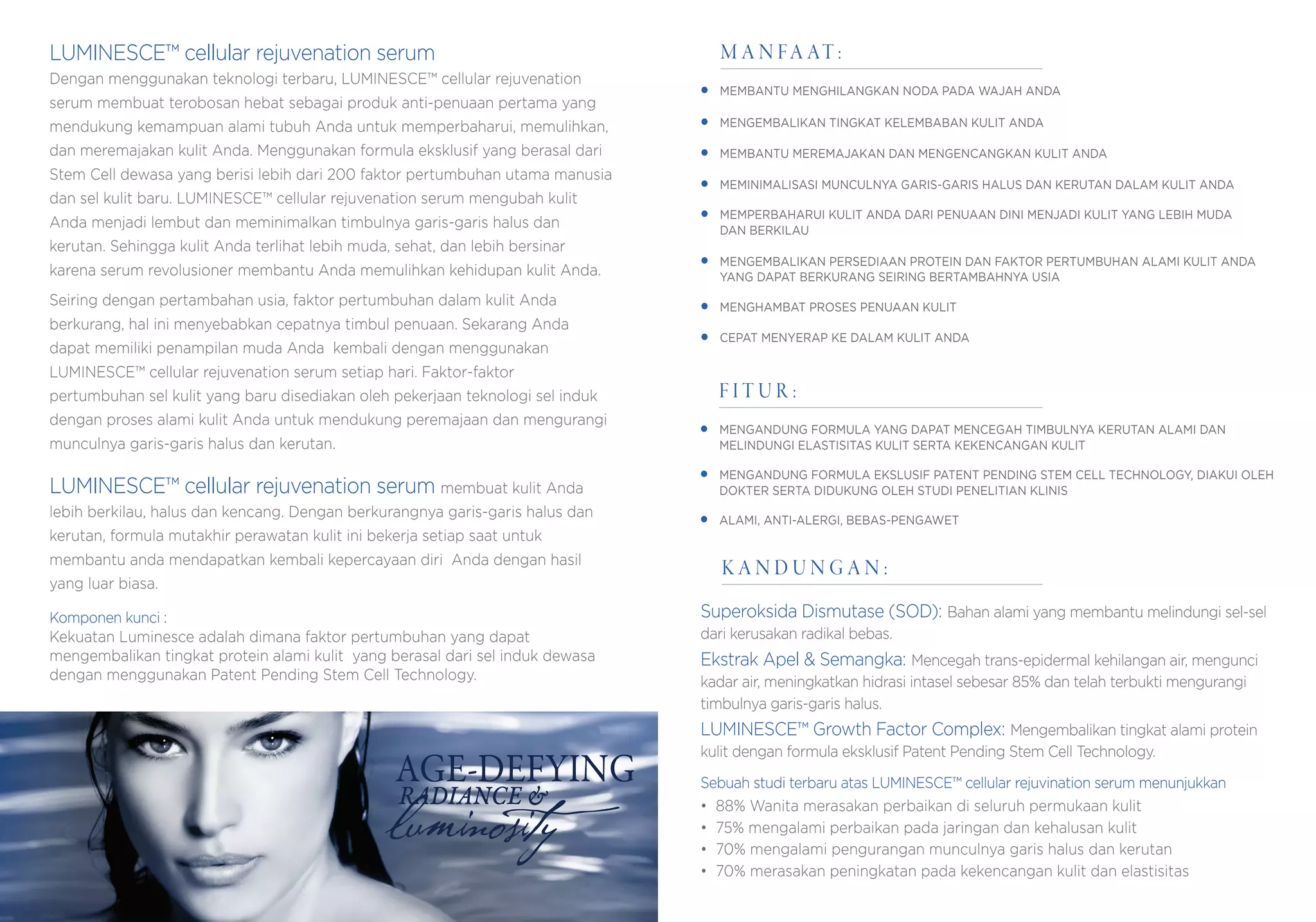 Jeunesse Luminesce Cellular Rejuvenation Serum | PDF