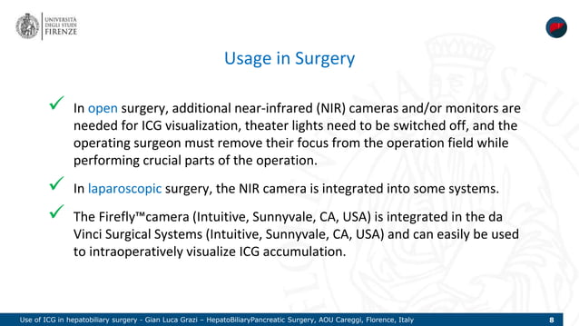 Indocyanine green (ICG) in liver surgery.pptx | Surgery | Medical Health