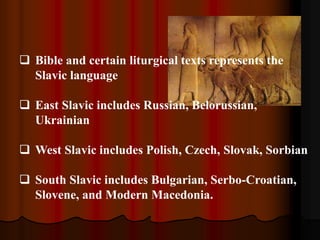 A Picture from the Indo European Family Tree Language | PPT