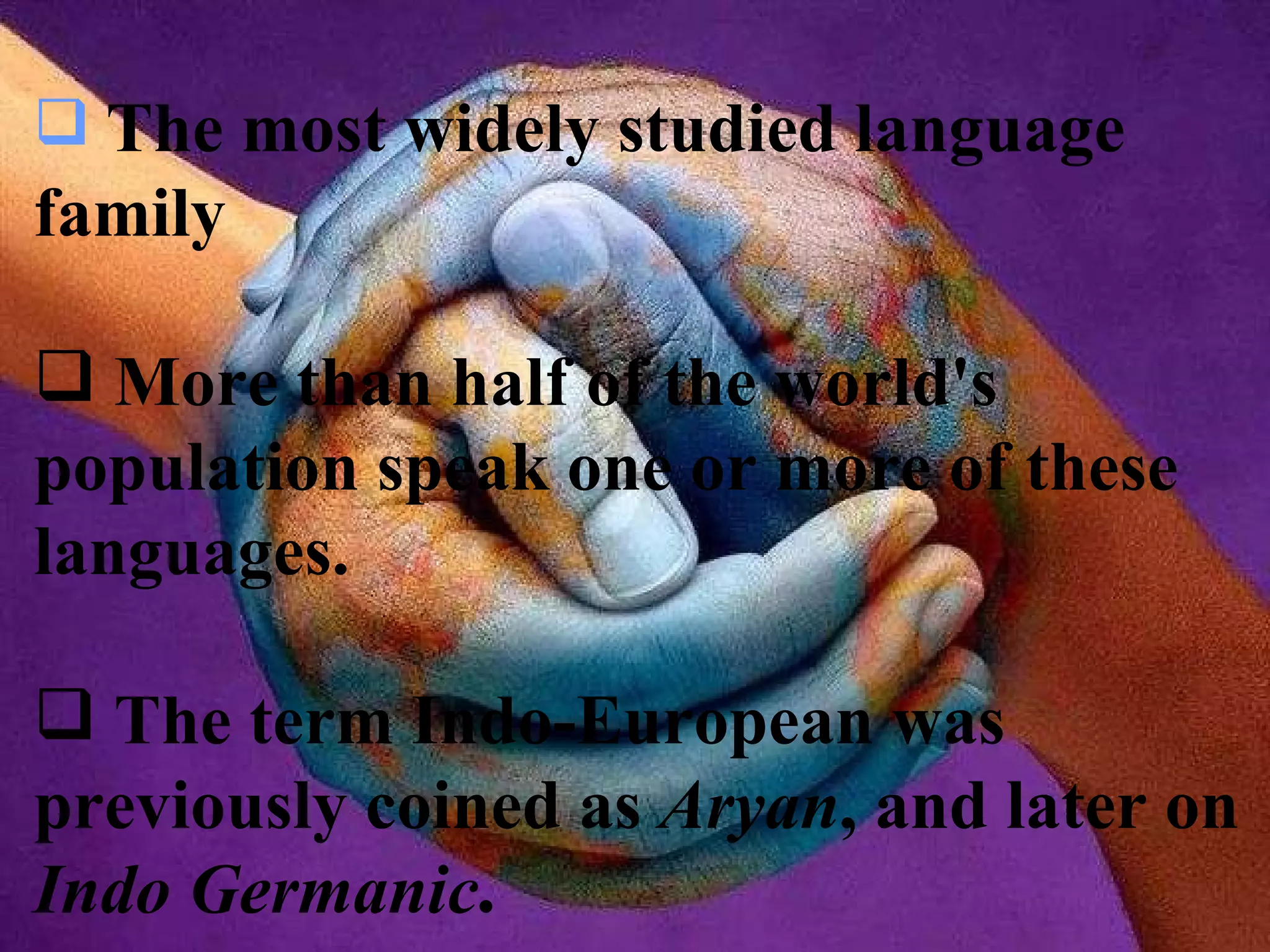 Indo European family of languages | PPT