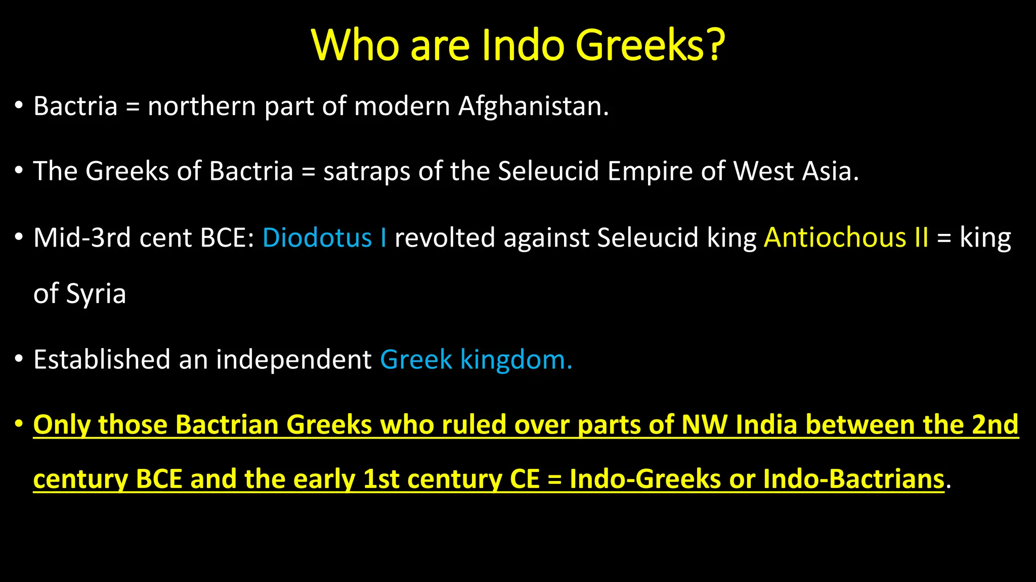 A brief history of Indo-Greeks In India with special reference to ...