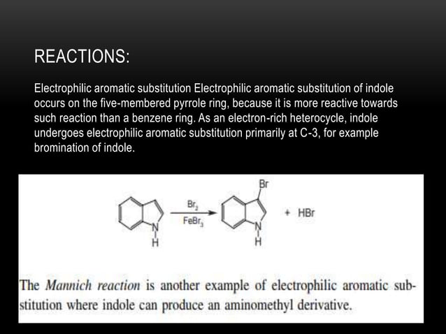 Indole | PPTX | Chemistry | Science