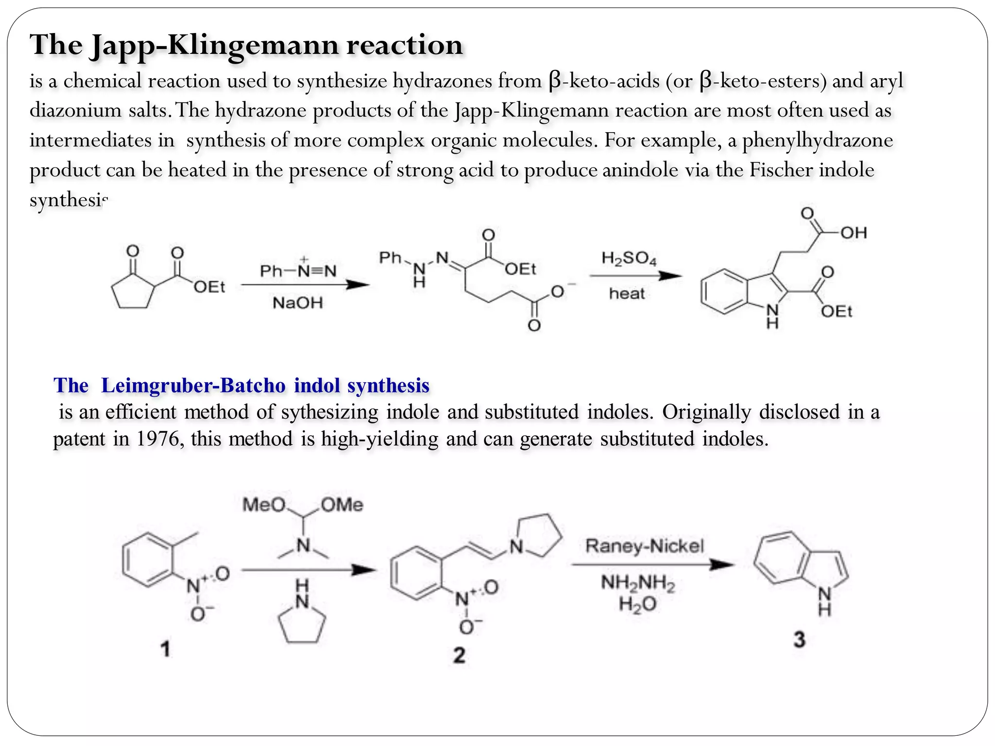 Indole: Lecture -1 (Hetero-cyclic chemistry) | PDF