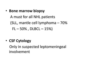 Indolent non hodgkins lymphoma | PPTX