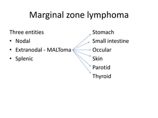 Indolent non hodgkins lymphoma | PPTX