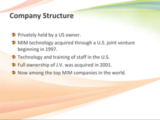 Indo mim company profile | PPT