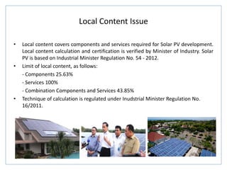 Indonesa solar pv market | PPT