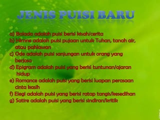 puisi lama dan puisi baru | PPTX