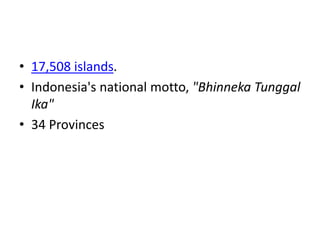 Indonesia Description | PPTX