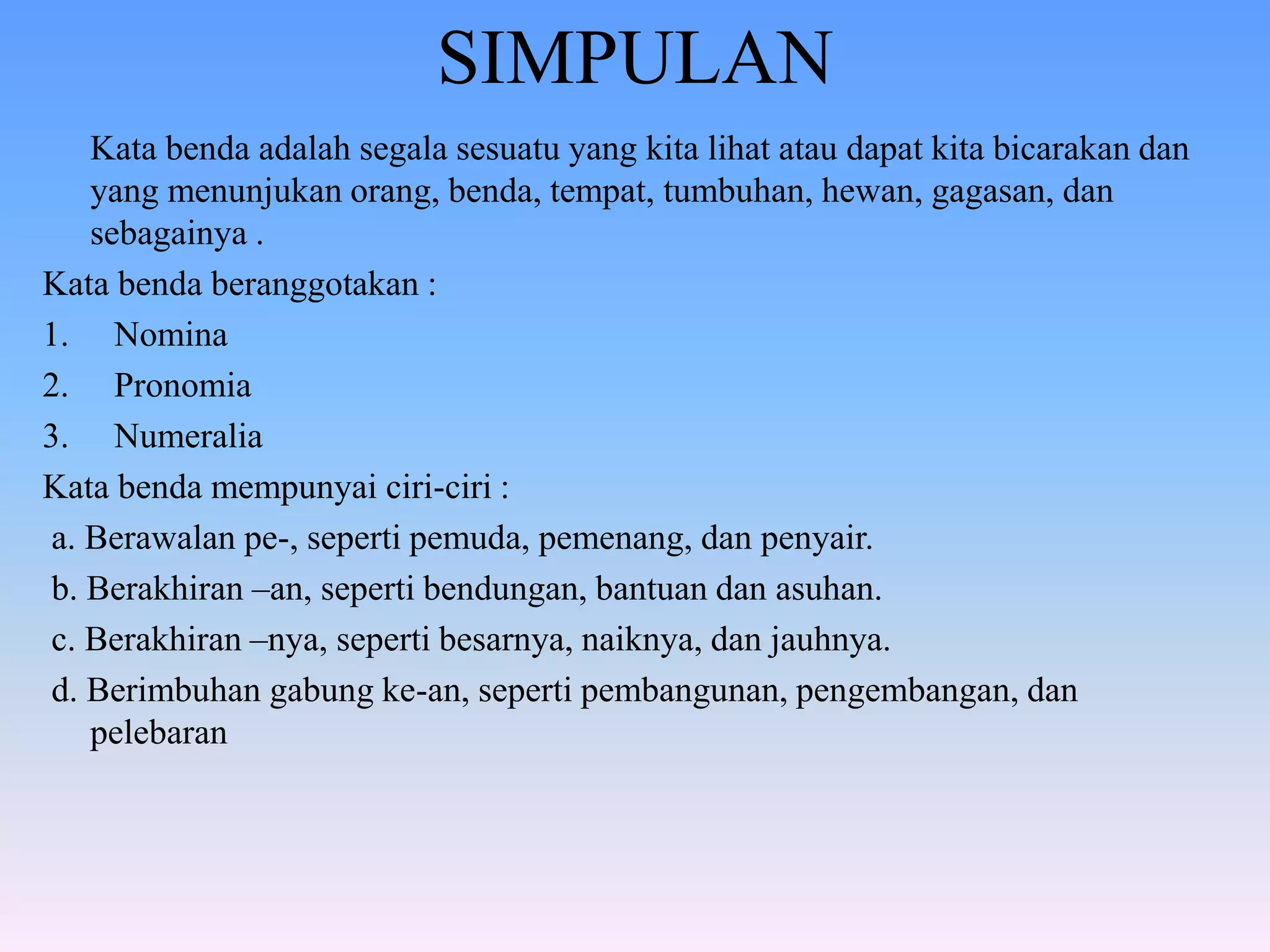 Kata Benda | PPTX