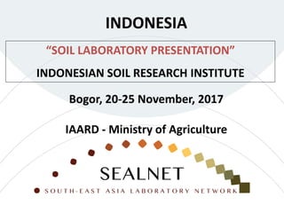 Indonesia, Indonesian Soil Research Institute, IAARD - Ministry of ...