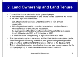 Indonesia National Land Policies Framework | PDF