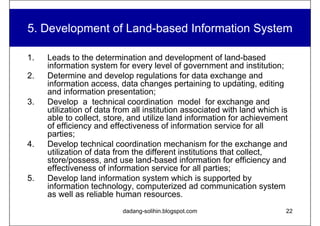Indonesia National Land Policies Framework | PDF