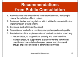Indonesia National Land Policies Framework | PPT