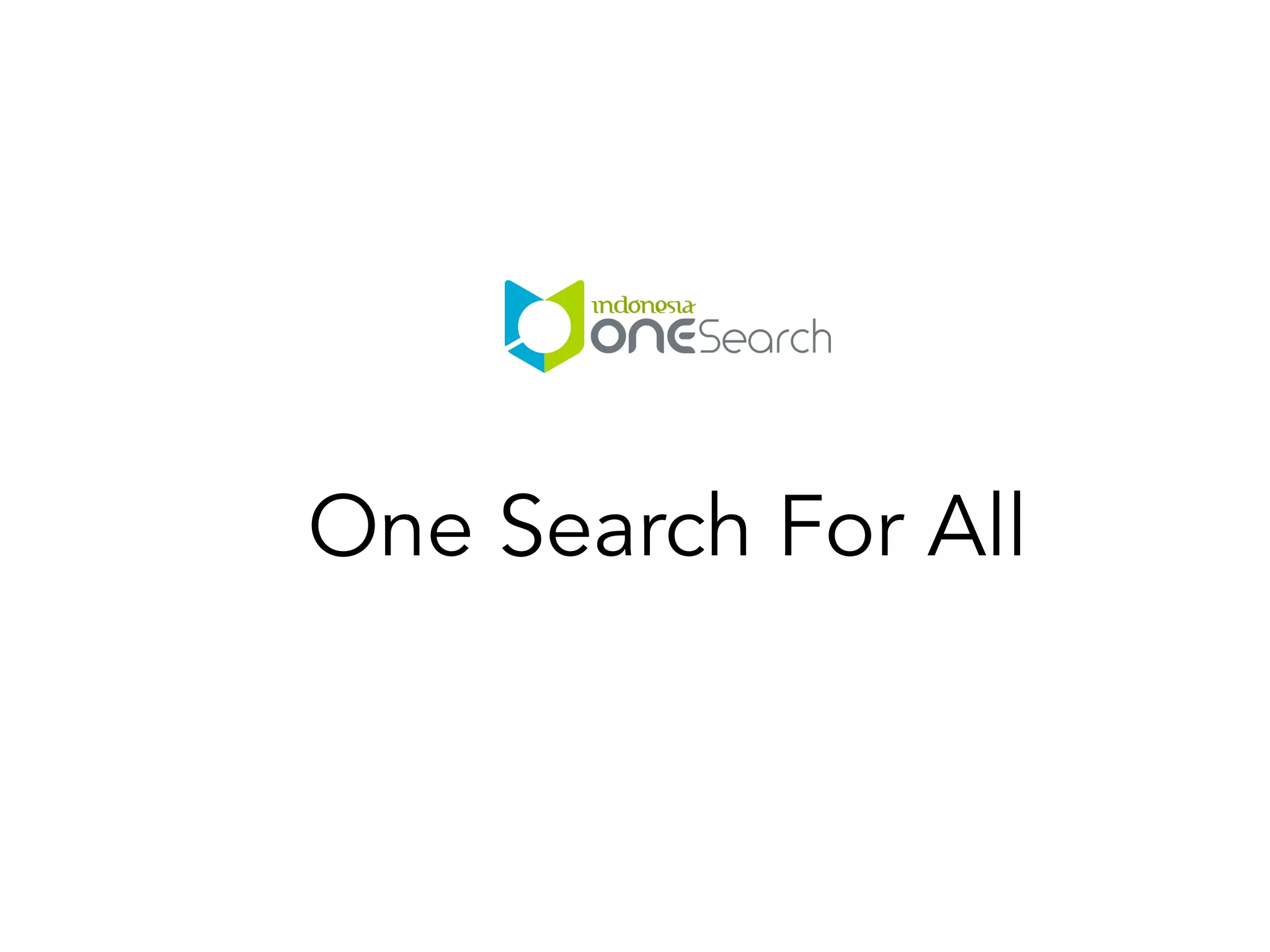 Indonesia OneSearch Task Force | PDF