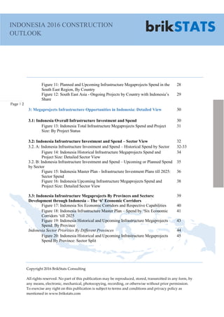 Indonesia 2016 Construction Outlook - Infrastructure Opportunities with ...