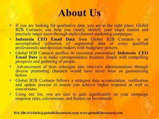 Indonesia ceo email data | PPTX