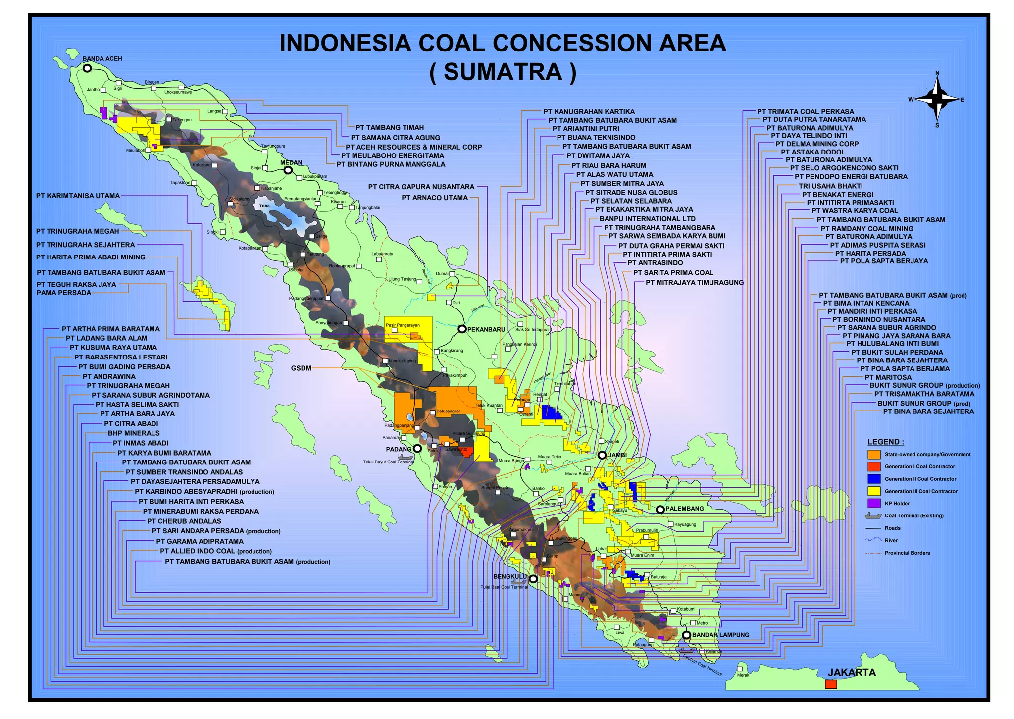 Indonesia coal concession area | PPT