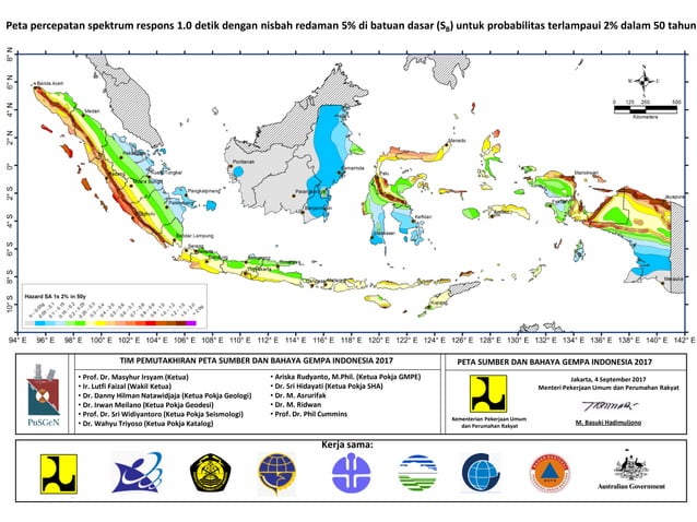 Peta Deagregasi Bahaya Gempa Indonesia untuk Perencanaan dan Evaluasi Infrastruktur Tahan Gempa ...