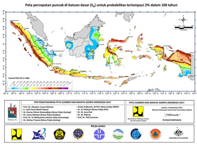 Peta Deagregasi Bahaya Gempa Indonesia untuk Perencanaan dan Evaluasi Infrastruktur Tahan Gempa ...