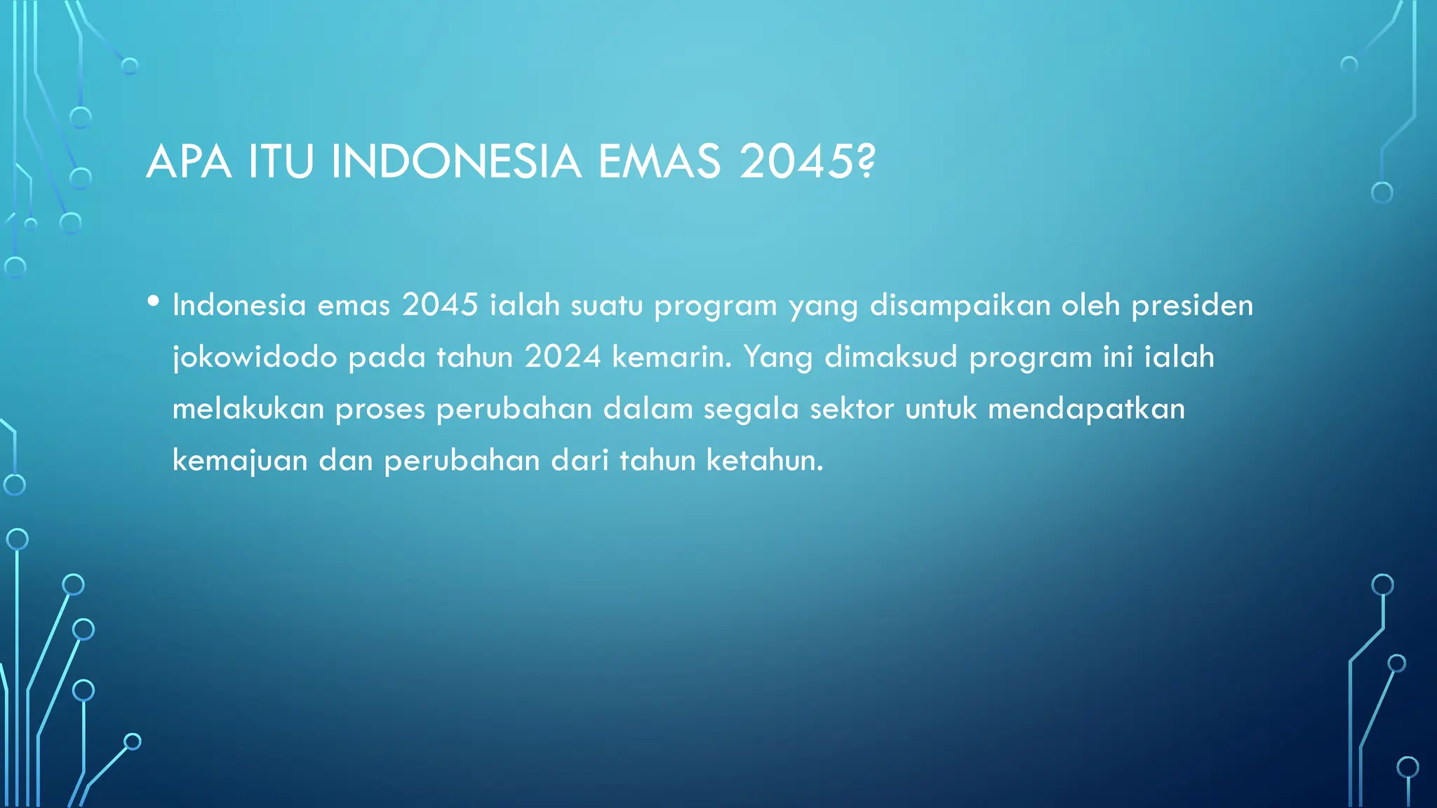 Indonesia emas 2045 atau indonesia cemas 2045? | PPTX