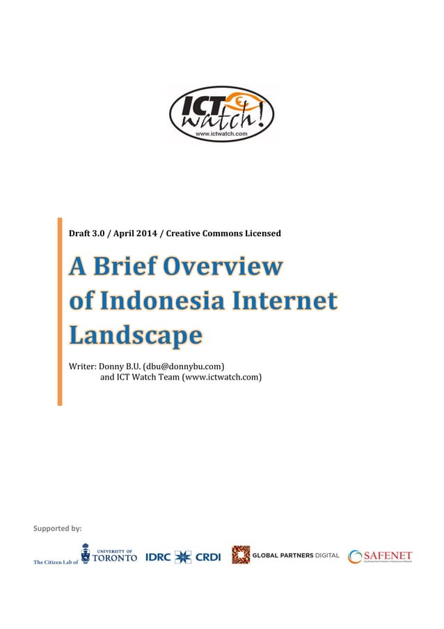 Indonesia Internet Landscape (Brief Overview) | PDF