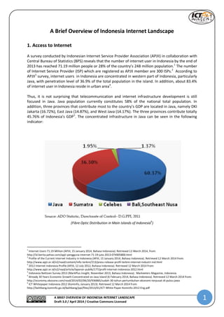 Indonesian Internet Landscape (Brief Overview) | PDF