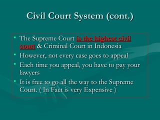 Indonesia law system asdr 3 3 okay final | PPT | Free Download
