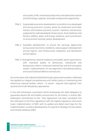 INDONESIA Long-Term Strategy for Low Carbon and Climate Resilience 2050 ...