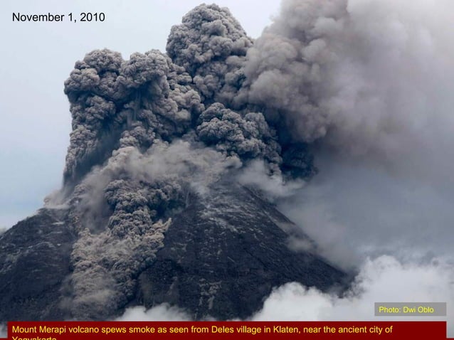 Indonesia - Mt. Merapi's Eruptions - 2010 | PPS | Geology | Science
