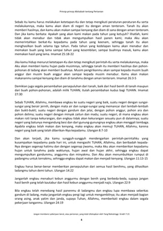 Indonesian - Biblical Principles of Agriculture - How to Lower Food ...