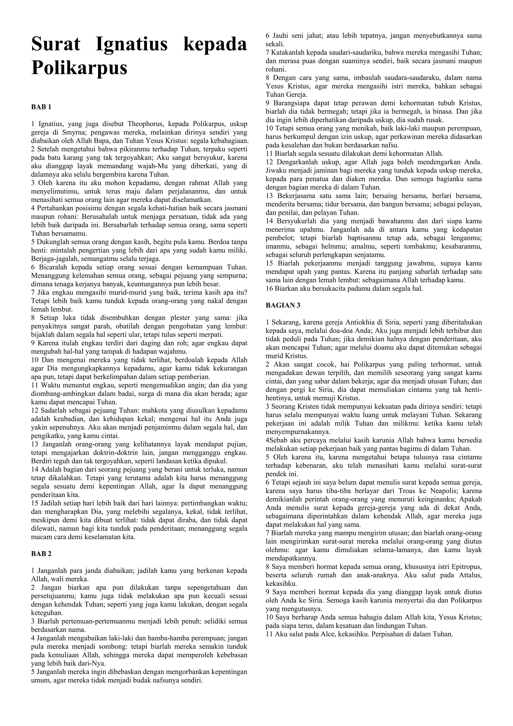 Indonesian - The Epistle of Ignatius to Polycarp.pdf