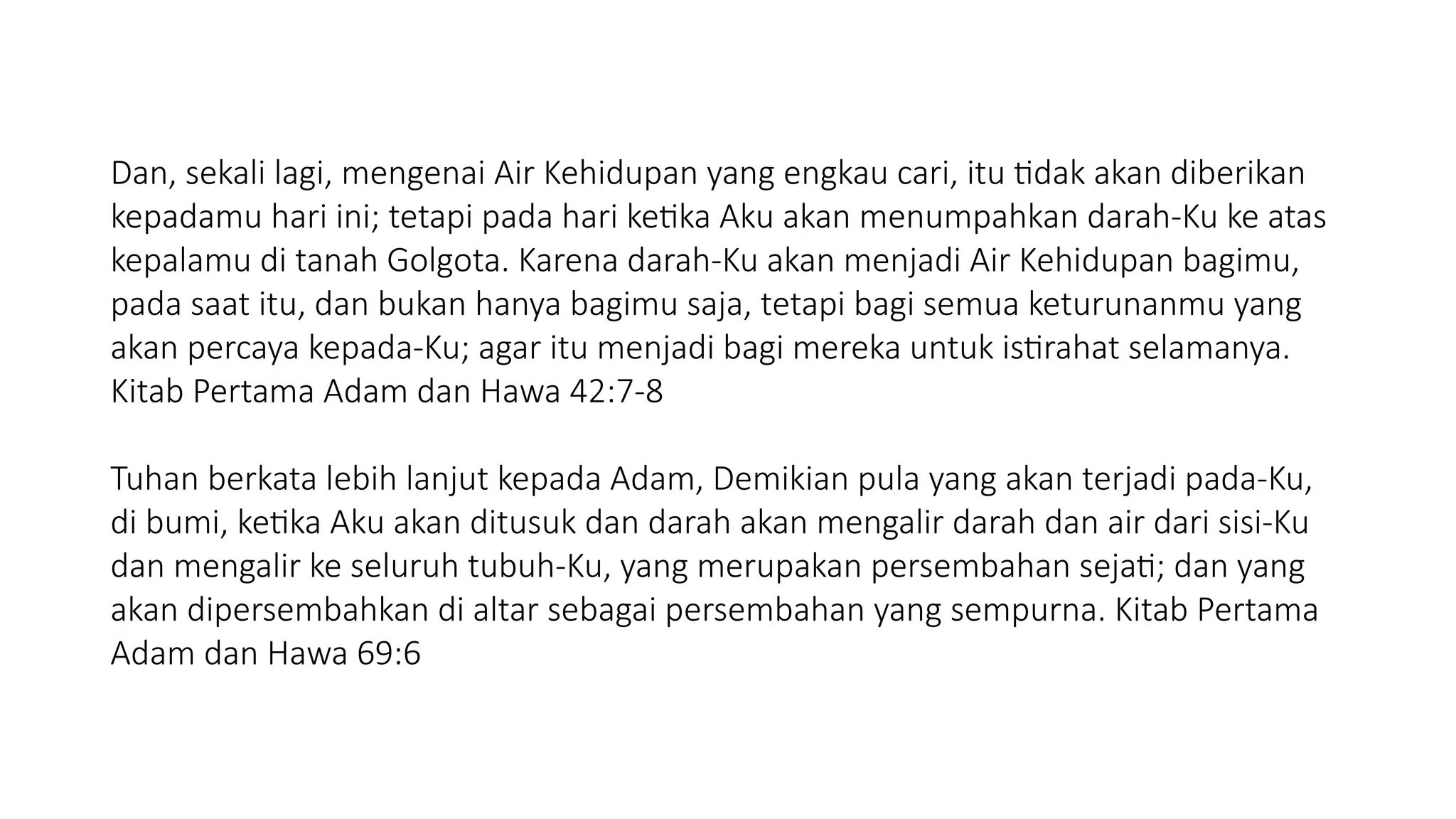 Indonesian - The Precious Blood of Jesus Christ - Darah Yesus Kristus ...