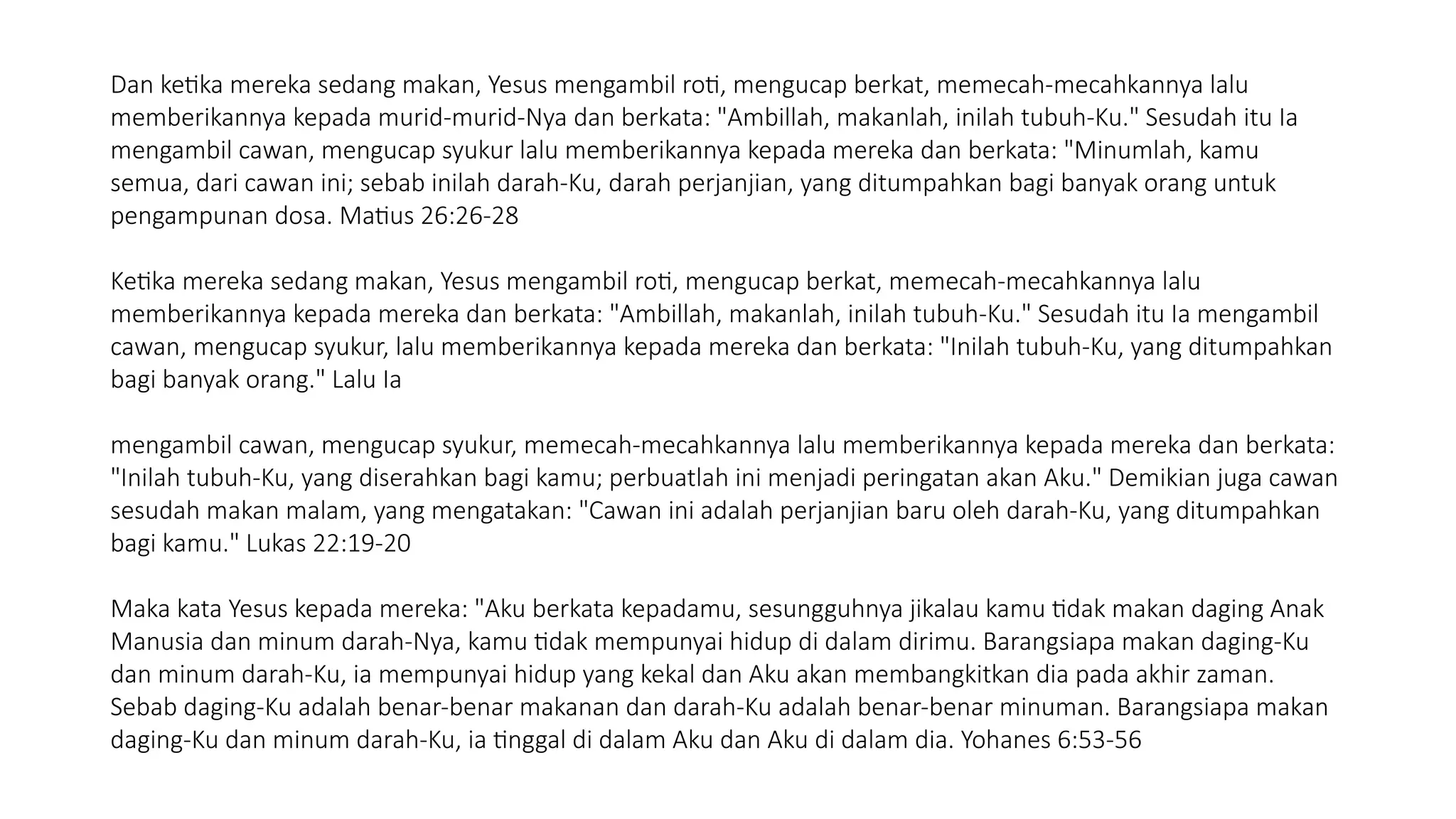 Indonesian - The Precious Blood of Jesus Christ - Darah Yesus Kristus ...