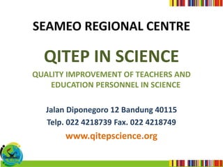 Indonesian a brief of qitep in science | PPTX