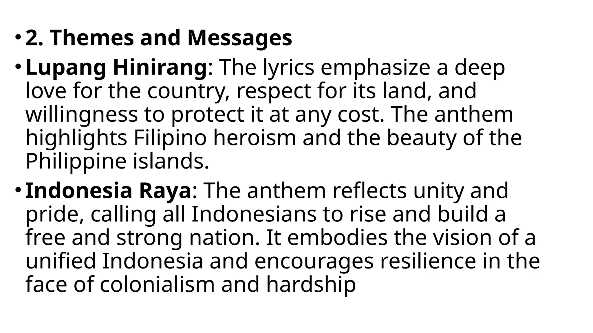 Indonesia National Anthem FOR GRADE 7 CLASS | PPTX