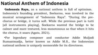 Indonesia National Anthem FOR GRADE 7 CLASS | PPTX
