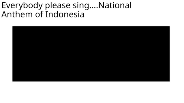 Indonesia National Anthem FOR GRADE 7 CLASS | PPTX