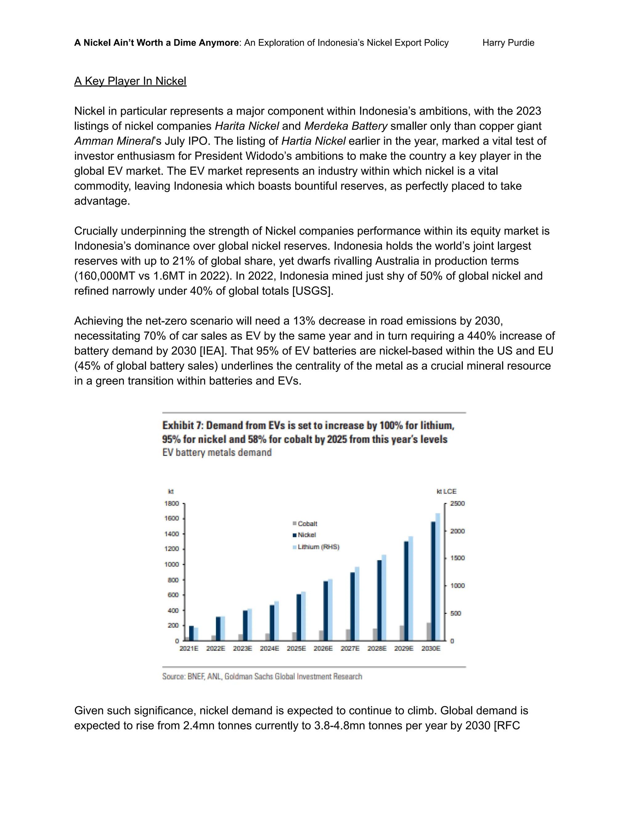 Indonesian Nickel Export Policy Evaluation (30/10/23) | PDF