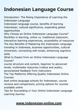 Indonesian Language Course Indonesian Online .docx