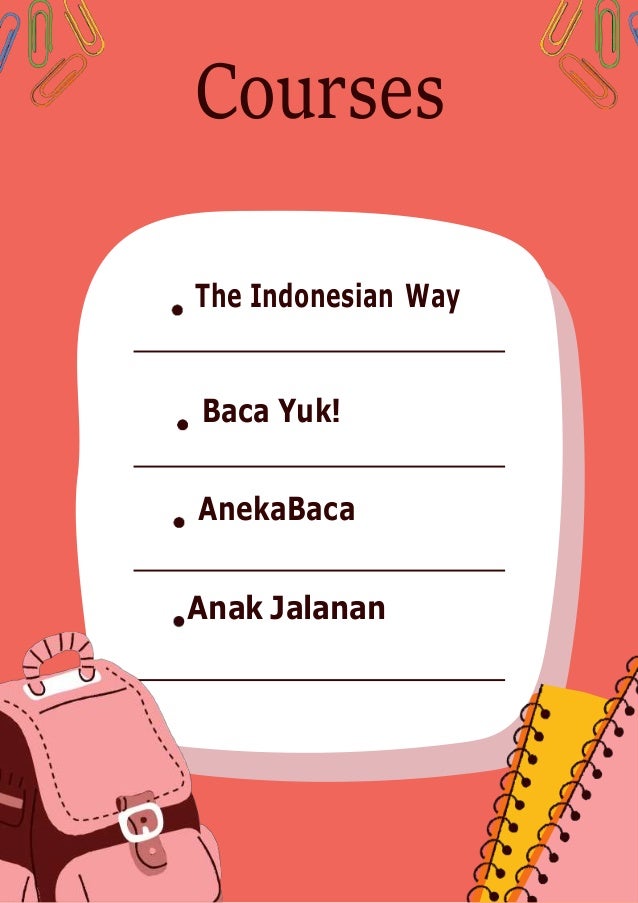 Indonesian language program | PDF