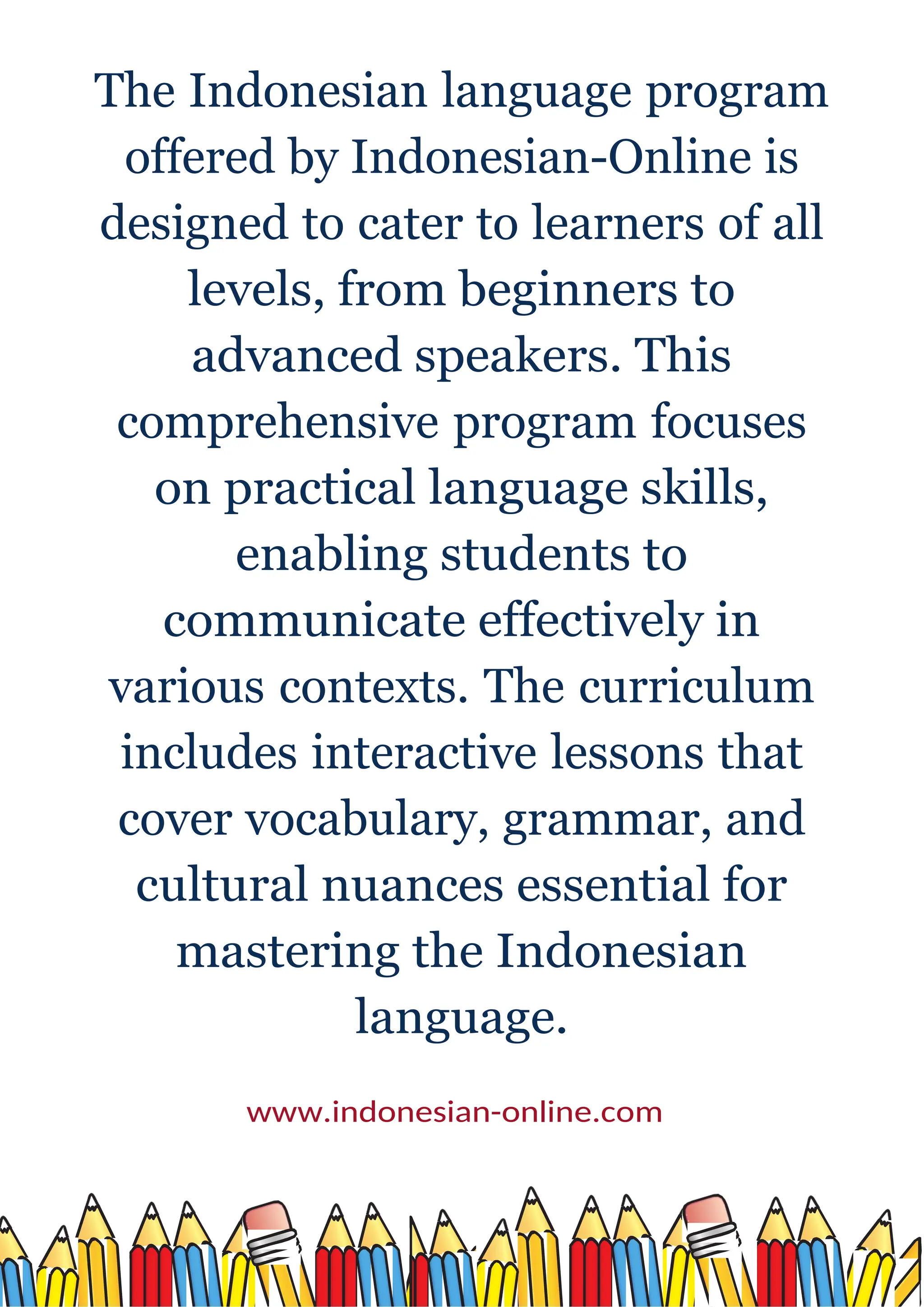Indonesian language program | Indonesian-Online | DOCX