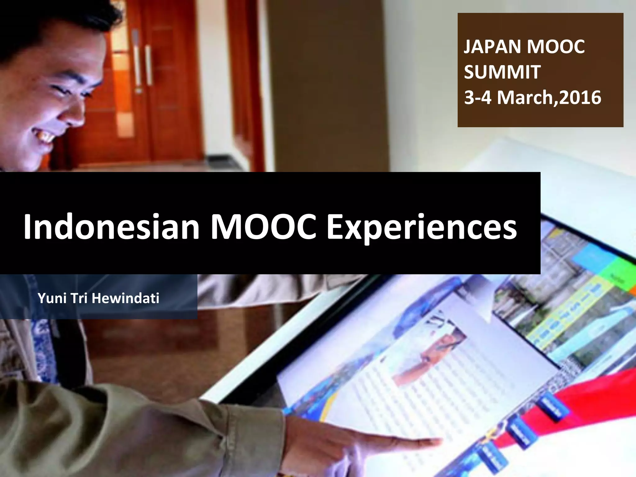 Indonesian moocs experiences hewindati | PPT