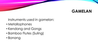 Grade 8 Music: Indonesian Music | PPTX