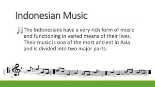 Indonesian music | PPTX