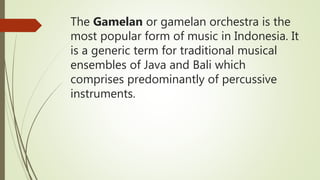 Indonesian music | PPTX