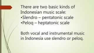 Indonesian music | PPTX