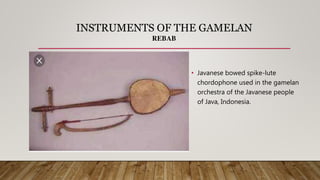 Indonesian Musical Instrument | PPTX