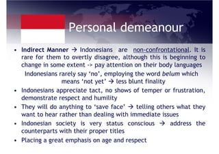 Indonesian negotiation styles | PDF